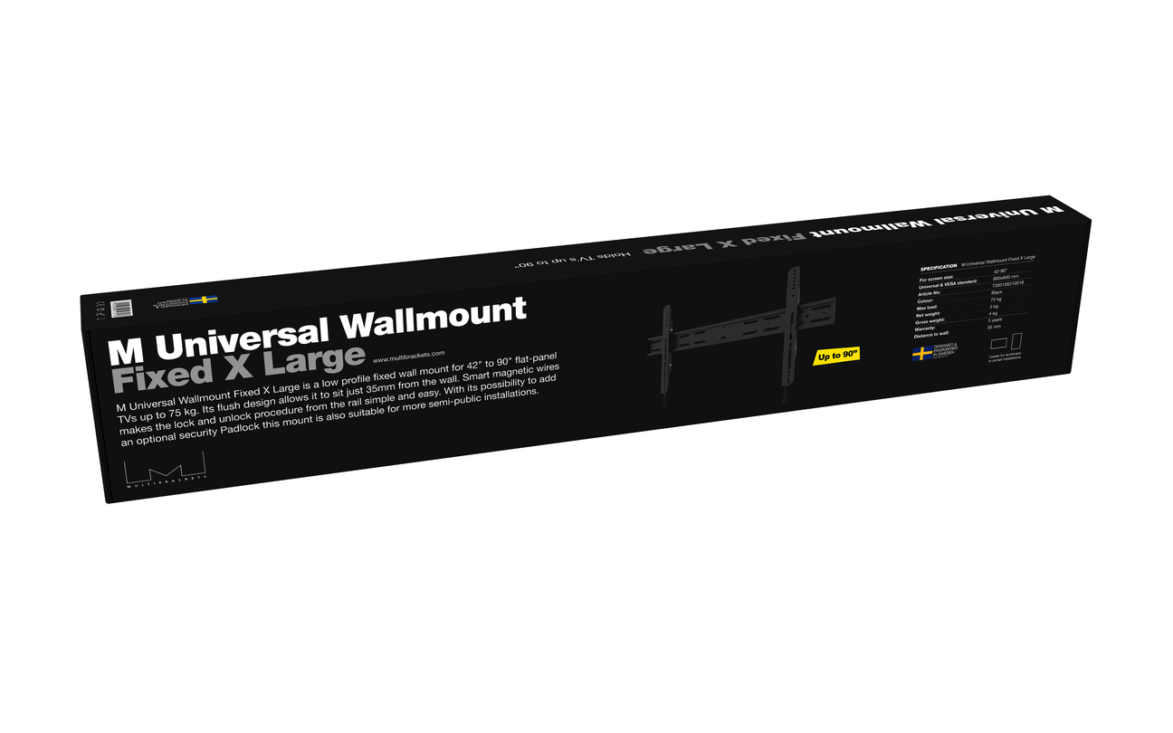 M Universal Wallmount Fixed X-Large - Multibrackets