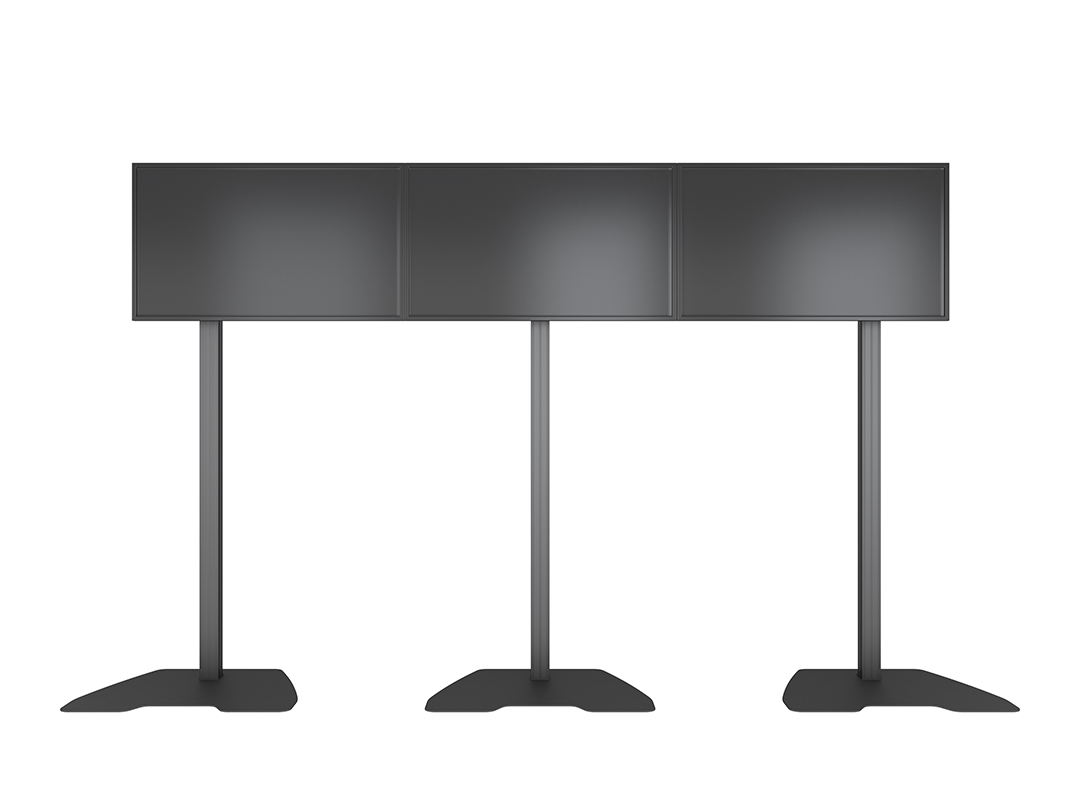 M Pro Series Video Wall Stand MBF3x1U 180 Micro Adjustable - Multibrackets