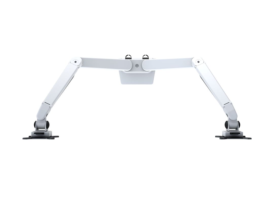 M VESA Gas Lift Arm Dual Side by Side White - Multibrackets