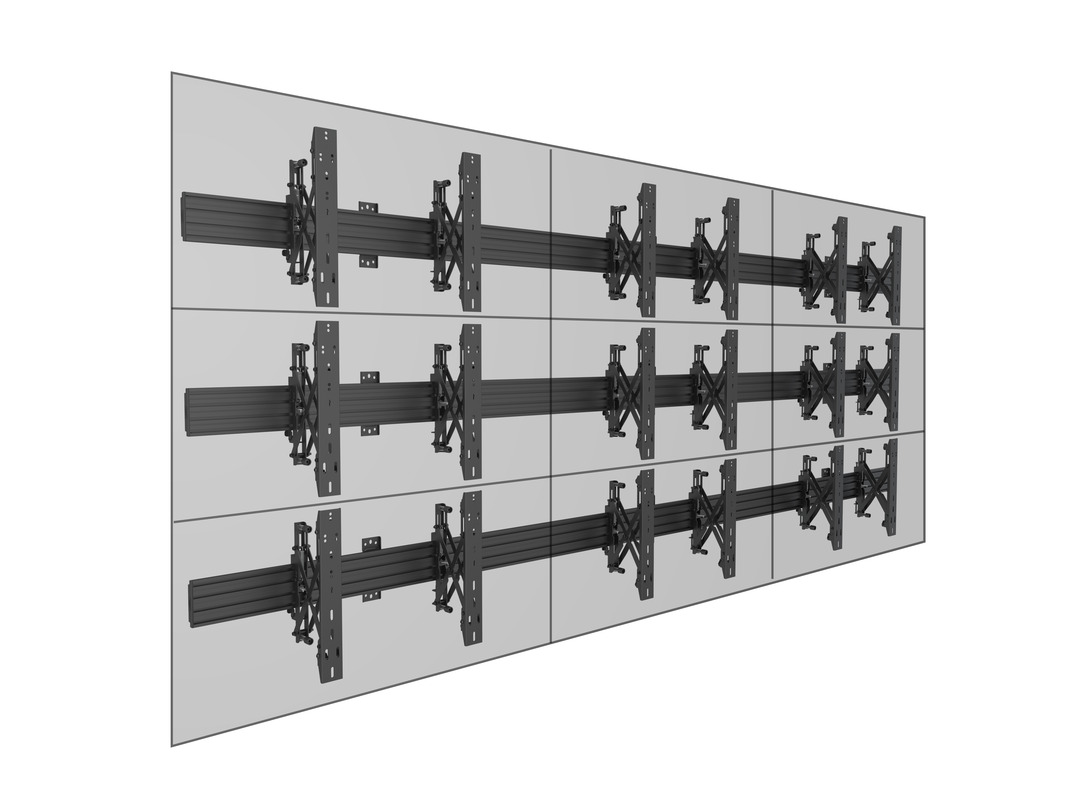 M Wallmount Pro MBW3X3U Push In Pop Out - Multibrackets
