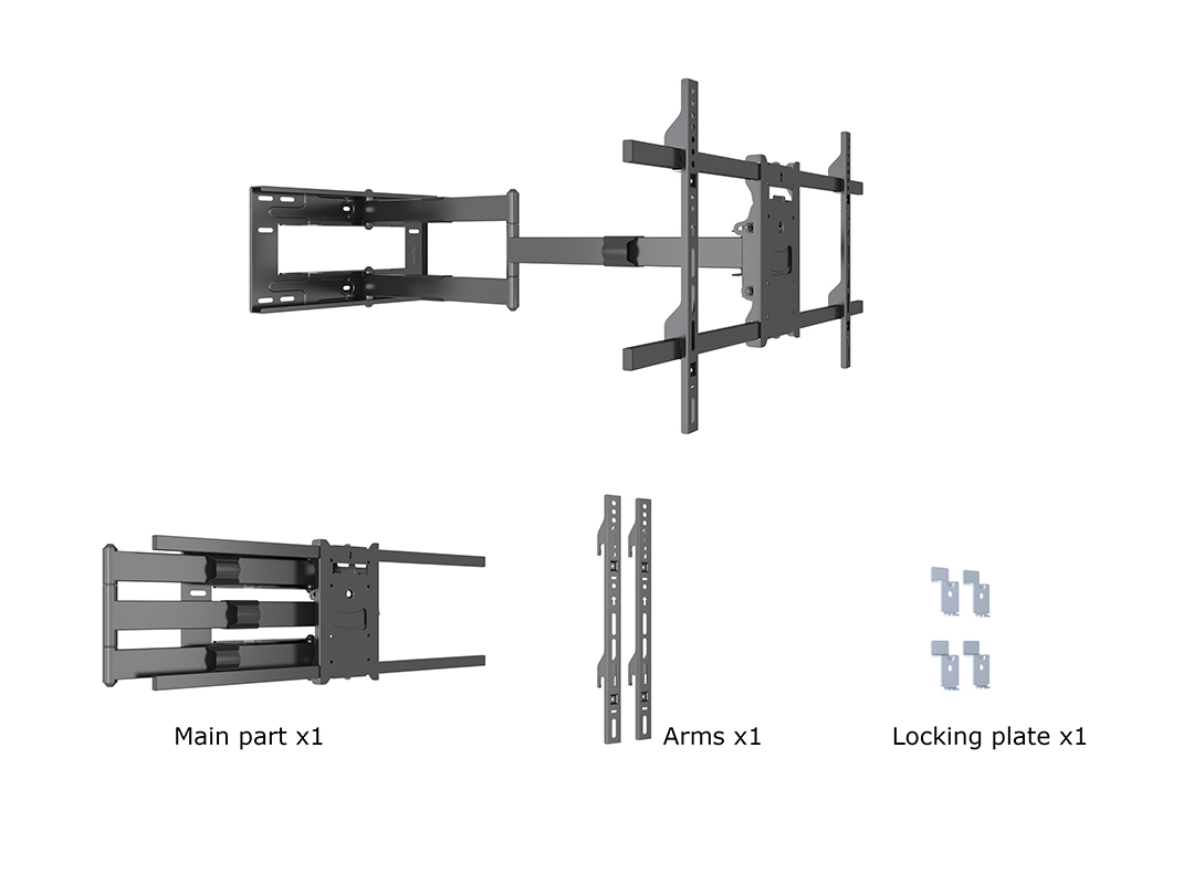 M Universal Long Reach Arm 1010mm HD Single - Multibrackets