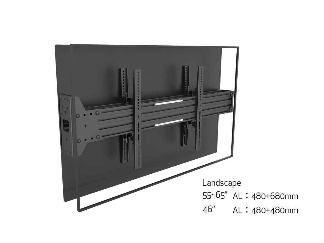 M Pro Series - Back to back display plate from wall - Multibrackets