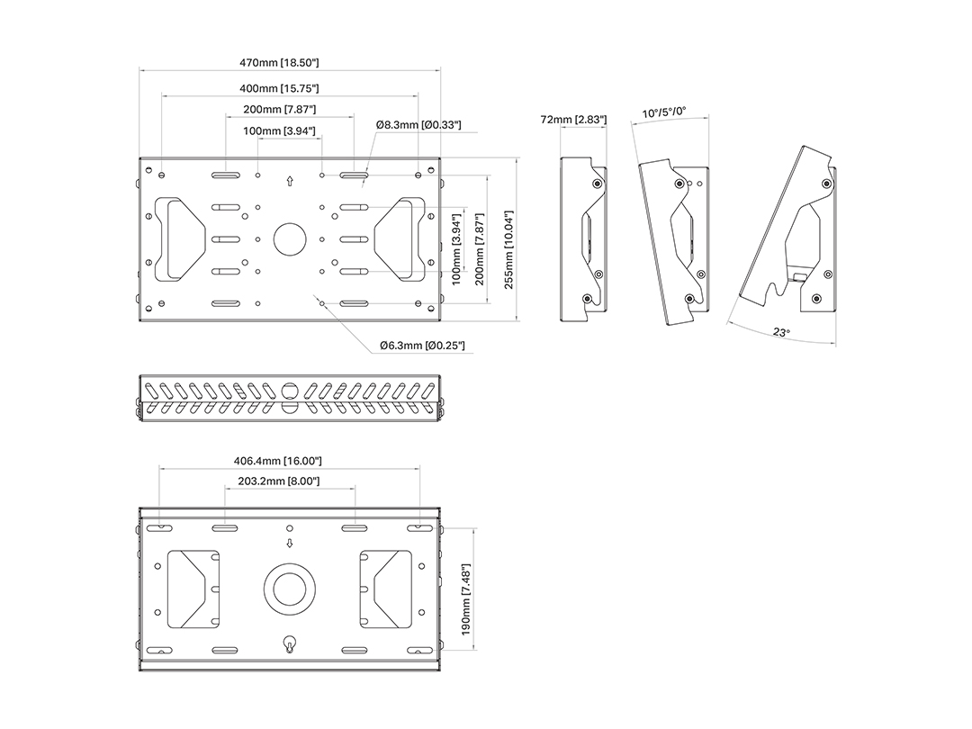 M Wallmount Pro MBW1U Tilt Black – Wallbox - Multibrackets