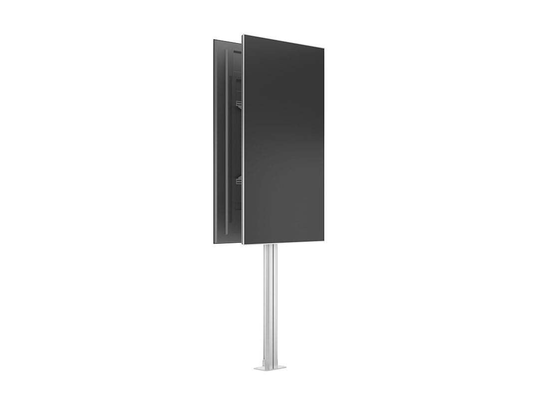 M Public Display Stand 210 HD B2B Silver w. Floormount - Multibrackets
