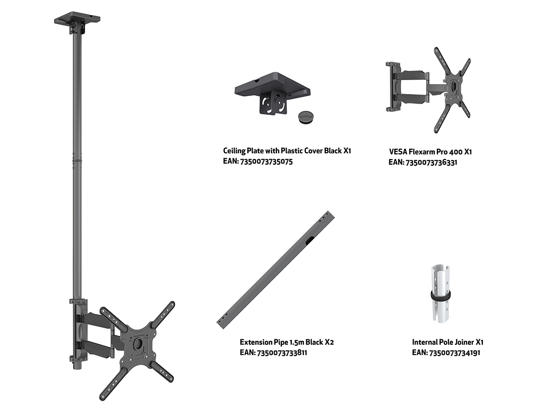 M Ceiling Mount Pro MBC1F 3m - Multibrackets